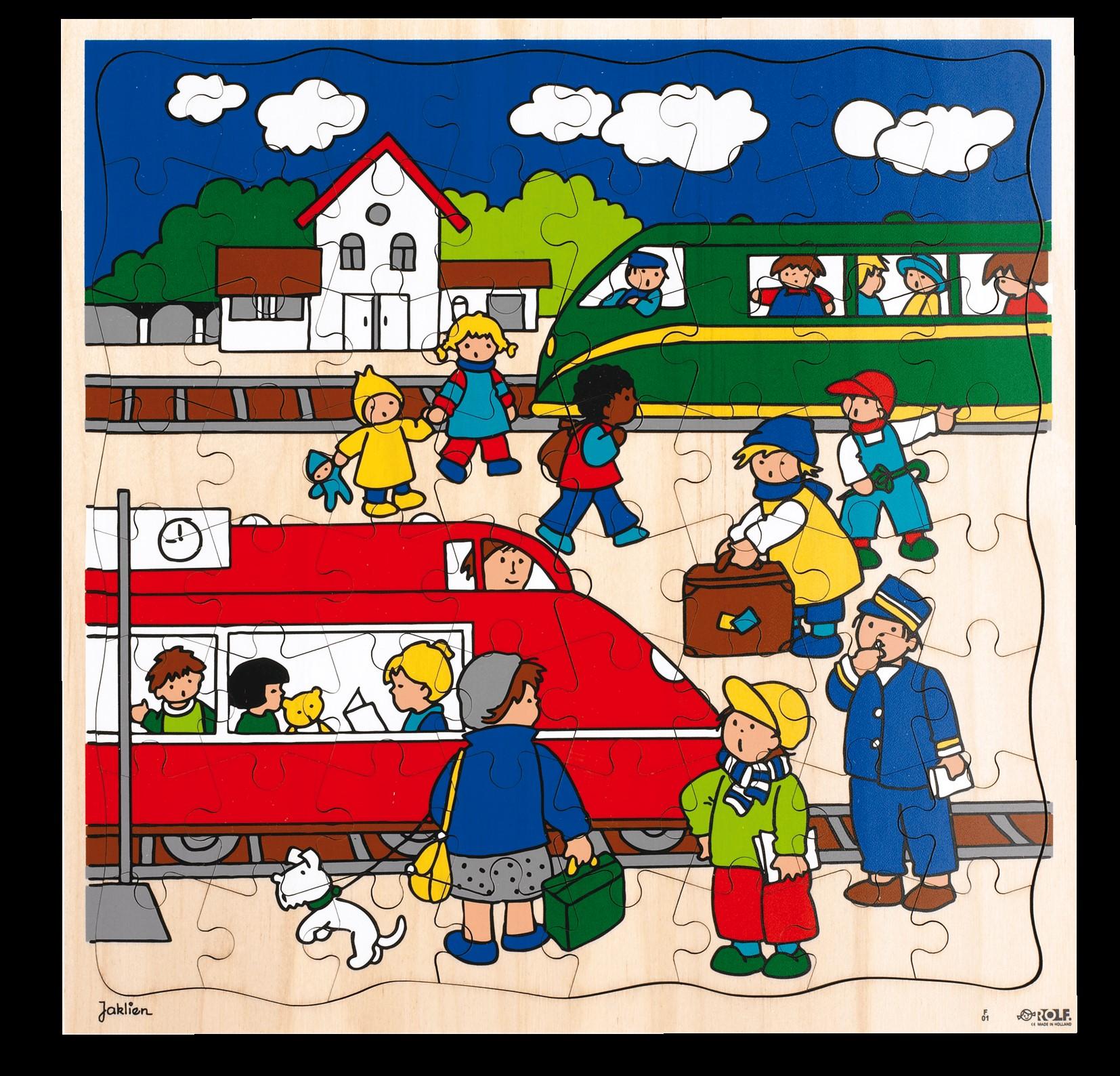 Puzzle bois la gare 64pcs - Giléduc - Matériels et jeux éducatifs pour ...